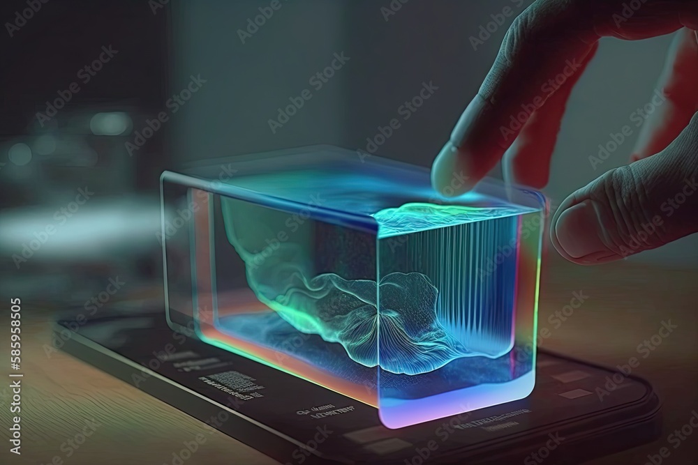 The 3D Touch Hologram Display uses lasers to produce holographic 3D ...