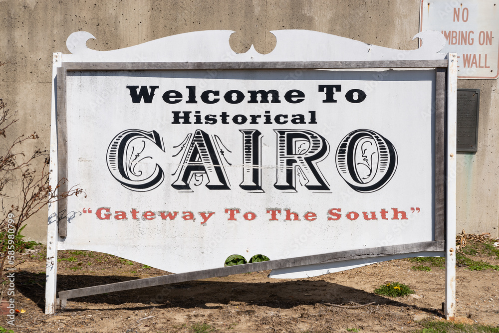 Welcome to Cairo sign. Stock Photo | Adobe Stock