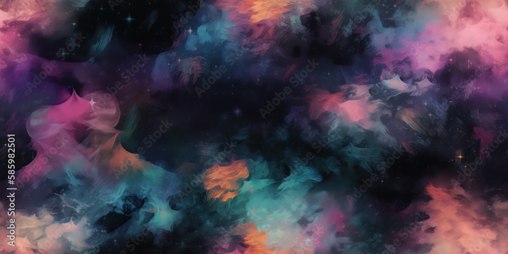 Repeating Nebula Background