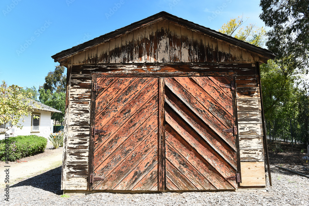 IRVINE, CALIFORNIA - 27 MAR 2023: Weathered Building at the Irvine ...