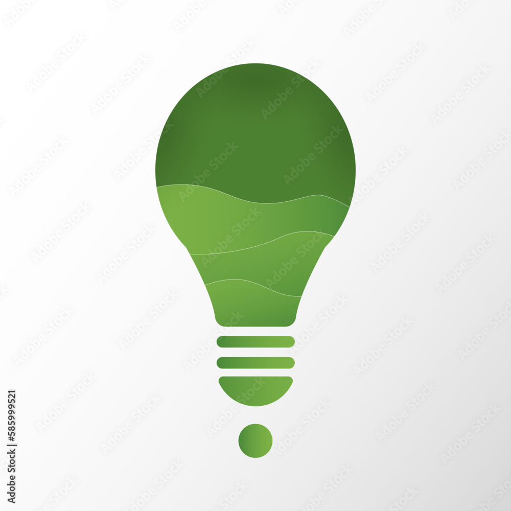 world environment day light bulb concept. environment sustainable with ...