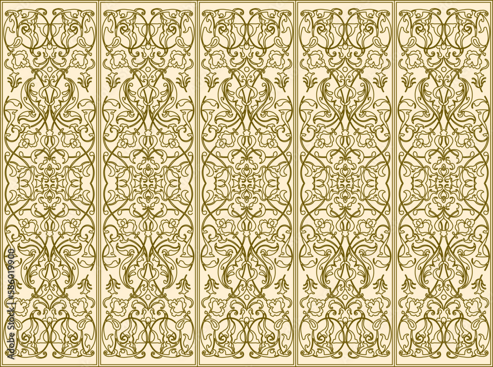 Vector illustration sketch of traditional Indonesian batik pattern ...
