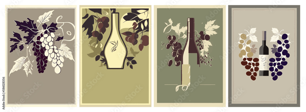 1. Celebrate the autumn wine festival with this set of backgrounds ...