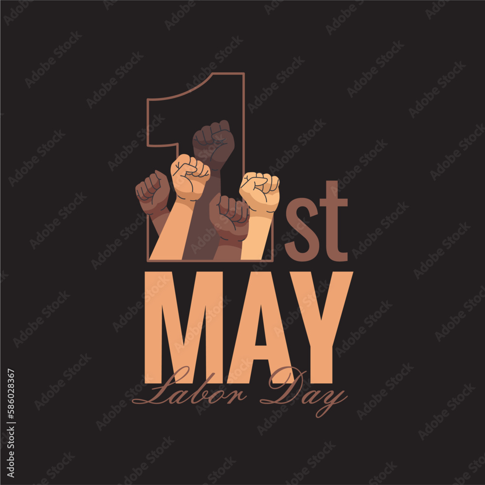 may day poster template flat design Stock Vector | Adobe Stock