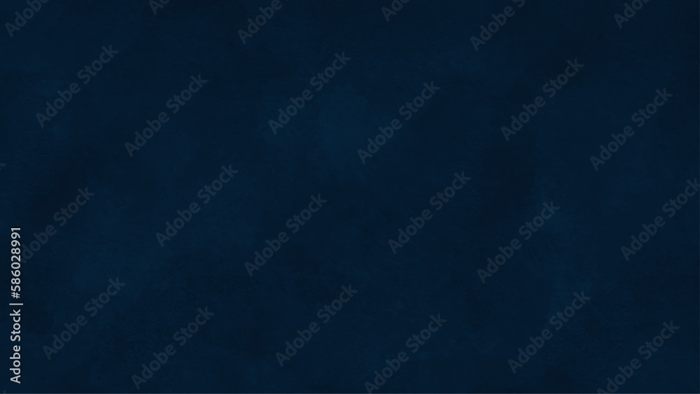 Elegant dark solid blue background with elegant border and rich deep ...
