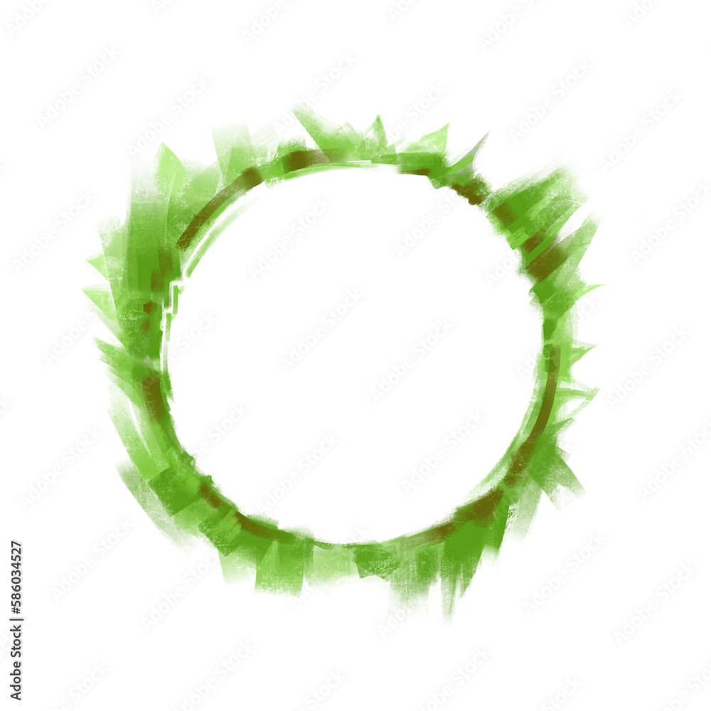 Color of frame, Hand drawn digital painting frame. Stock Illustration ...