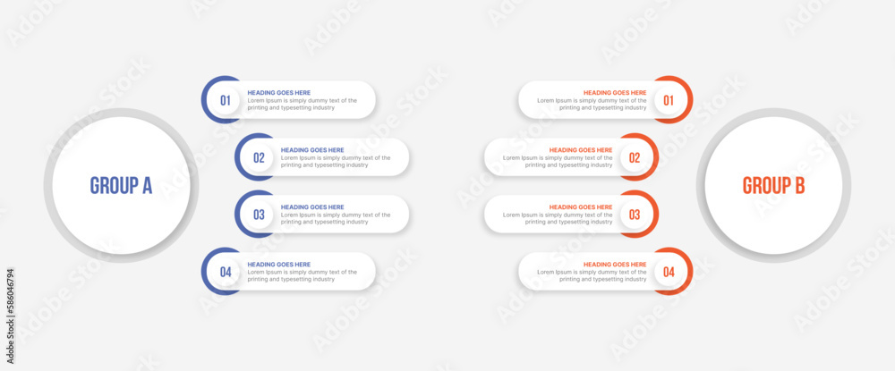 Comparison VS Versus Infographic Template Design Stock Vector | Adobe Stock