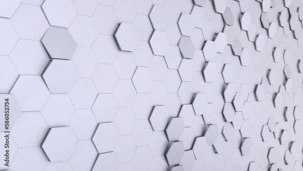 3d render of looped animation with geometric shapes. Infinite animation ...