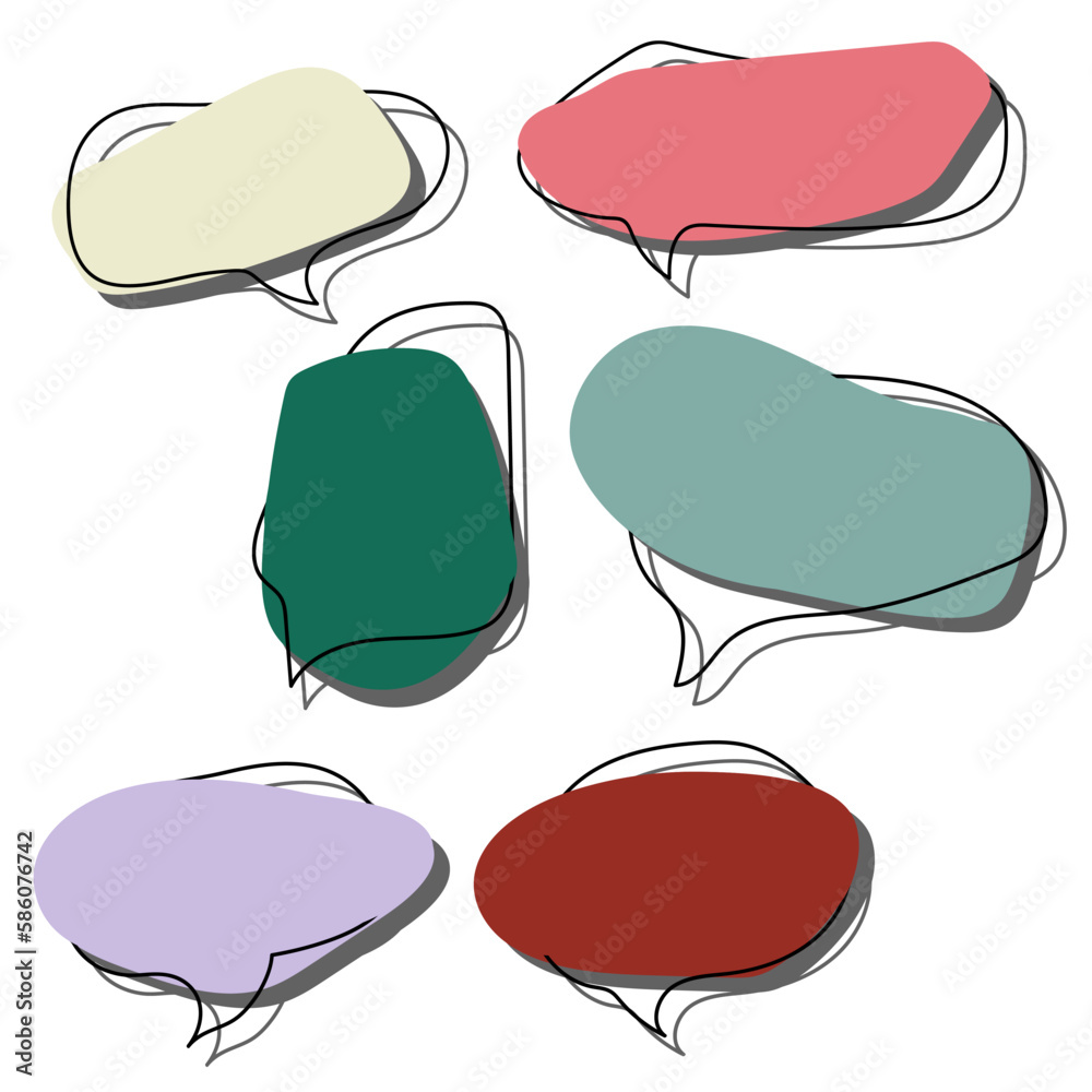 Banner of callout headers. A callout template, text frames of a numeric ...