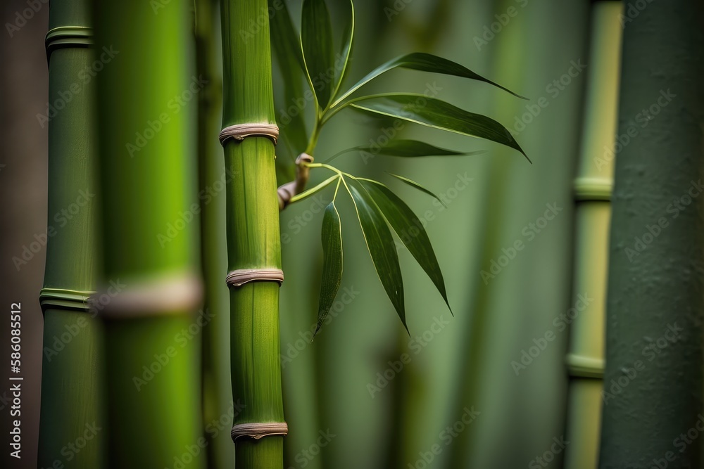 Single Bamboo Tree