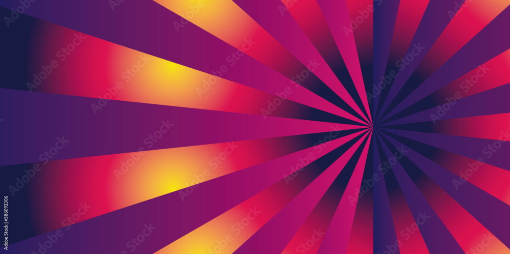 Abstract background with rays. Colorful sun rays sunburst pattern ...