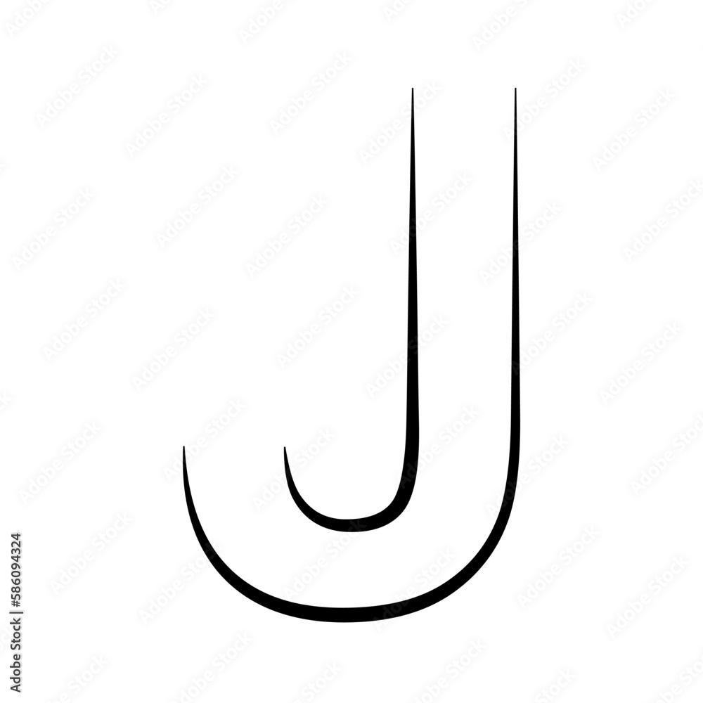 Logo letter j icon axis alphabet logotype j emblem Stock Vector | Adobe ...