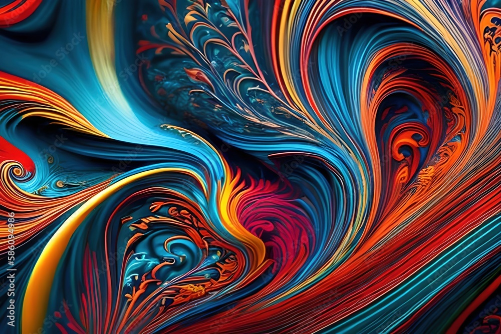 Howling Vortex of Intricate and Wild Swirls: Stunning High Definition ...