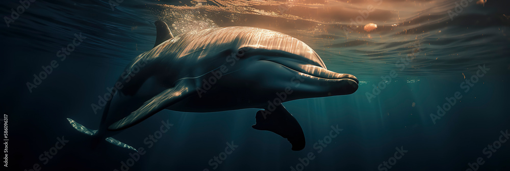 Graceful Dolphin in the Ocean: Beautiful Wildlife Photography ...