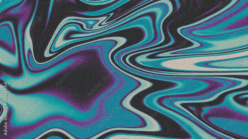 Illustrazione Stock 4K Liquid digital grainy gradient with a colorful ...