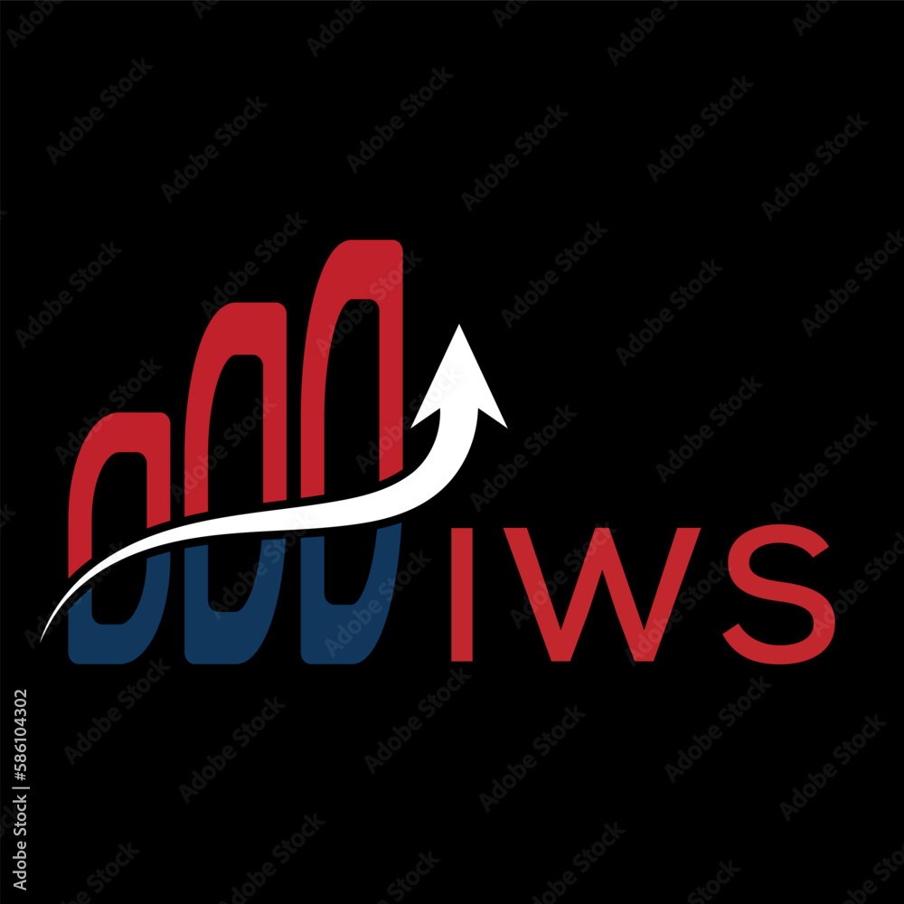 IWS letter logo. IWS Red and Blue Shield Emblem Logo Template. IWS ...