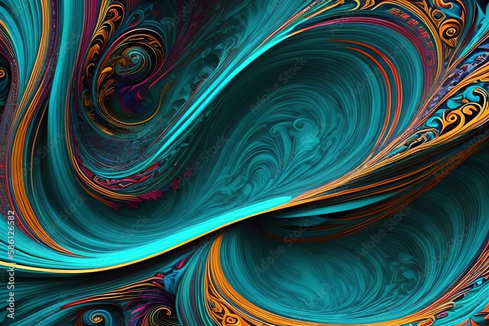 Howling color Vortex of Intricate and Wild Swirls: Stunning High ...