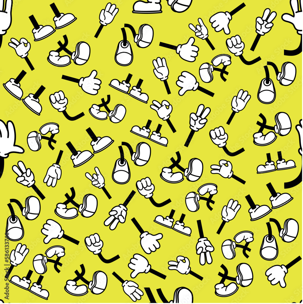 Mickey Mouse Glove Pattern