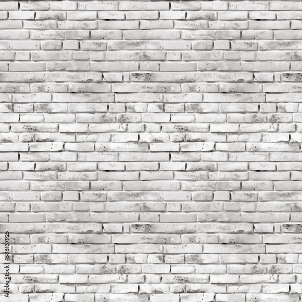 Seamless pattern of an old white brick wall . Bricks background ...