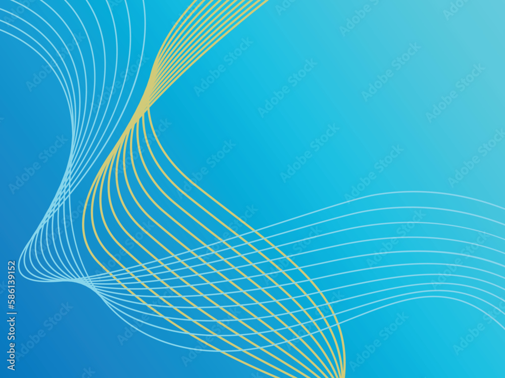 This stunning abstract artwork features a bold blue background with ...