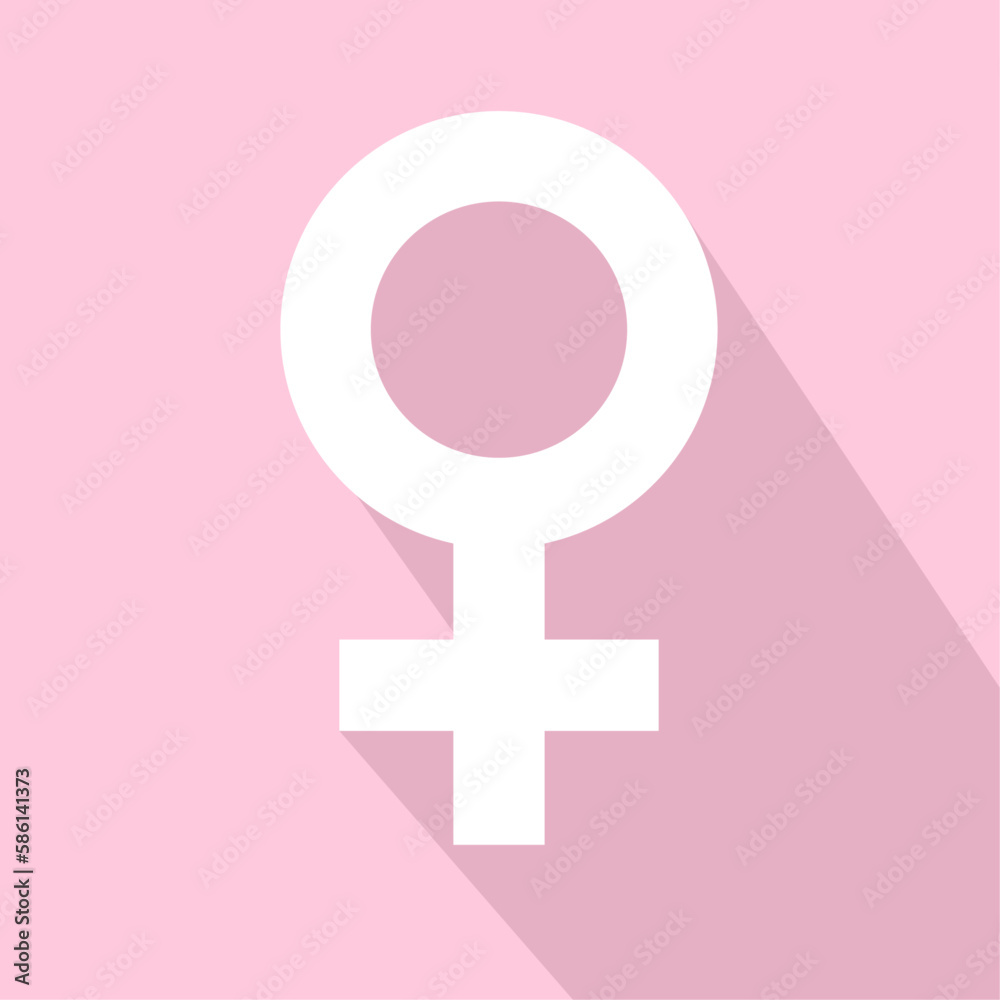 Feminism Symbol vector illustration. A flat illustration iconic design ...