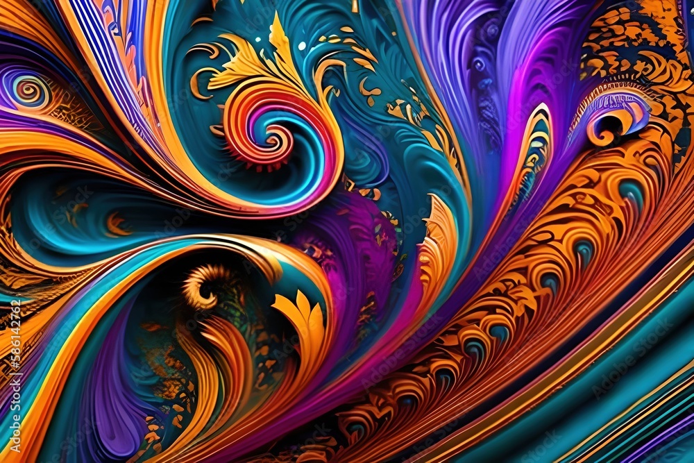 Howling Vortex of Intricate and Wild Swirls: Stunning High Definition ...