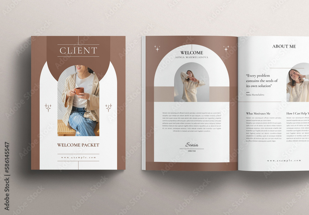 Client Welcome Packet Template Stock Template Adobe Stock