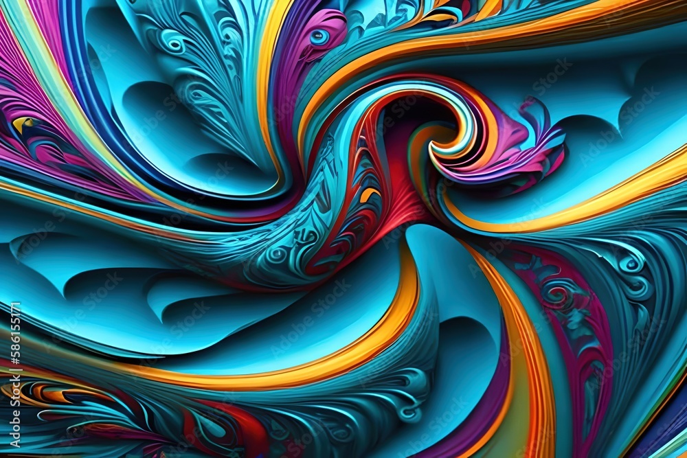 Howling Vortex of Intricate and Wild Swirls: Stunning High Definition ...