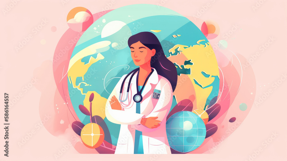 The group of doctors standing together represents the tireless effort ...
