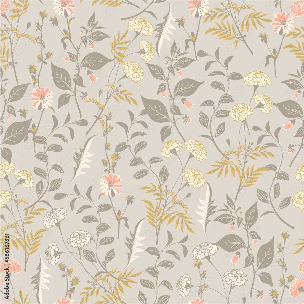 Seamless Floral Wallpaper Pattern