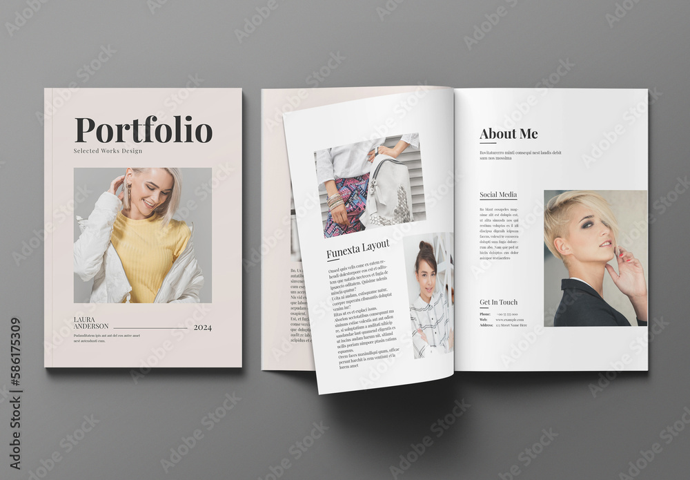 Creative Design Portfolio Template Stock Template | Adobe Stock