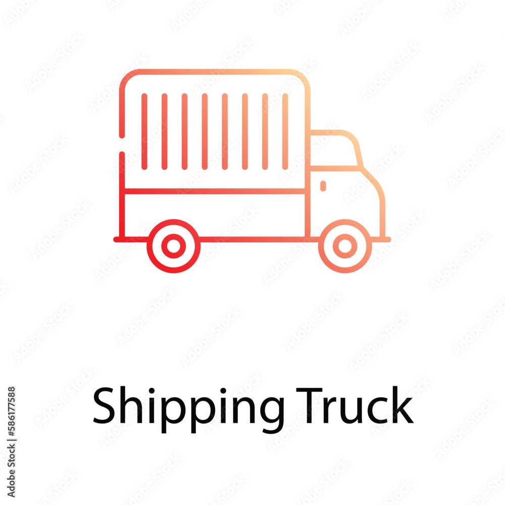 Shipping Truck icon. Suitable for Web Page, Mobile App, UI, UX and GUI ...