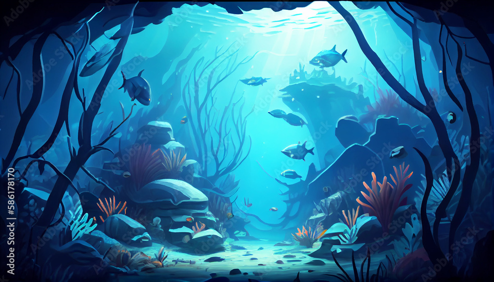 Underwater Game Background