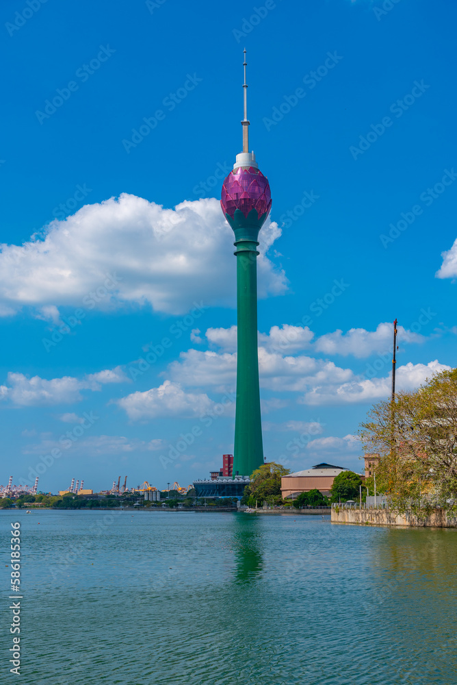 Lotus tower in downtown Colombo, Sri Lanka Stock Photo | Adobe Stock