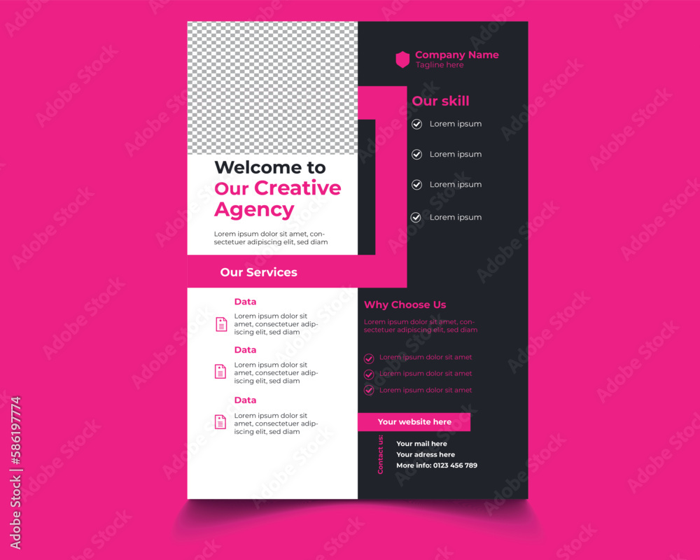 Corporate poster flyer pamphlet brochure cover design layout for photo ...