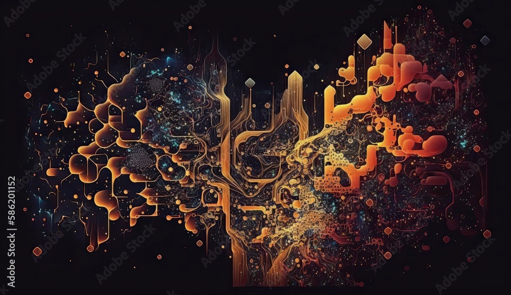 This abstract visualization depicts the complexity and beauty of ...