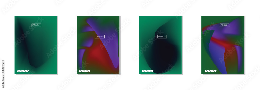 kumpulan latar belakang abstrak dengan warna gradasi yang indah, latar ...