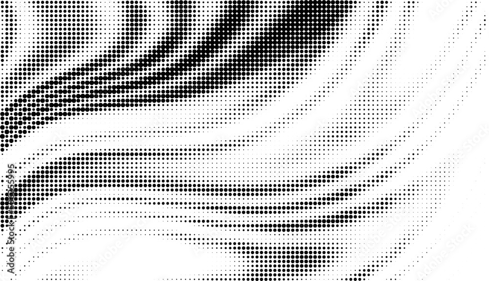 Monochrome gradient halftone dots background. Vector illustration Stock ...