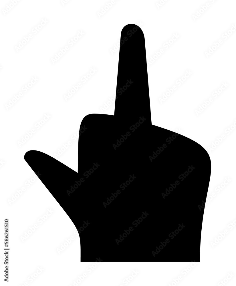 Hand, fingers, gesture, middle finger icon. Element of hand icon for ...