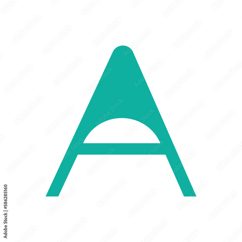 Letter A typography logo design template element. Use for logo, symbol ...
