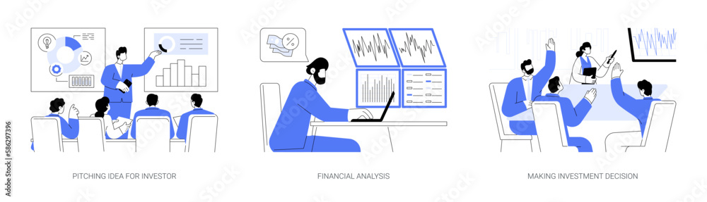 Venture funding abstract concept vector illustrations. Stock Vector ...