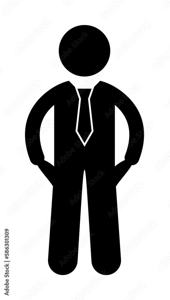 poor businessman icon. Element of poor man illustration. Premium ...