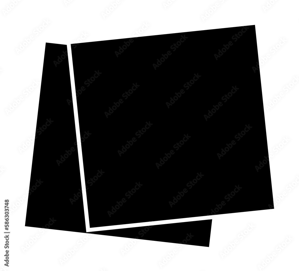 layers of paper icon. Element of web icon with one color for mobile ...