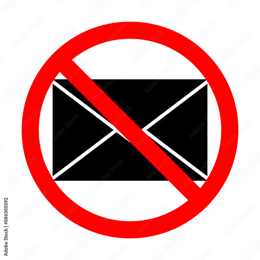 letter prohibited icon. Element of ptohibited sign for mobile concept ...