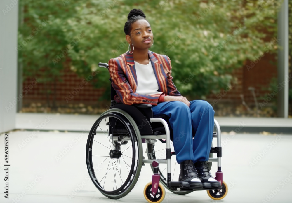 Black Disabled Transgender Person in a Wheelchair. Stock-Illustration ... Black Disabled Transgender Person in a Wheelchair. Stock-Illustration ...