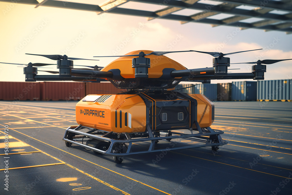 Autonomous aerial cargo drones streamline supply chain logistics and ...