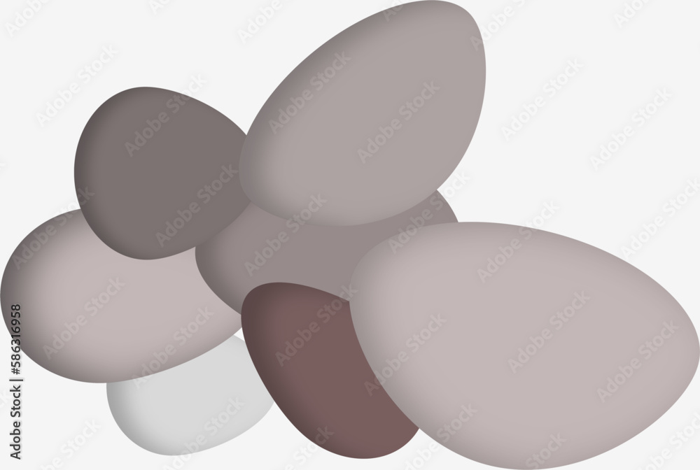 Illustration of some stones,2D,Adobe XD,editable SVG components for all ...