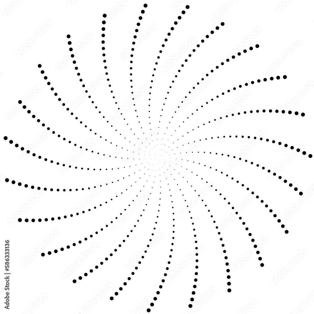 Fibonacci spiral patterns in vector. Mathematical morphology ...
