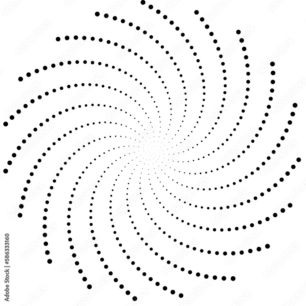 Fibonacci spiral patterns in vector. Mathematical morphology ...