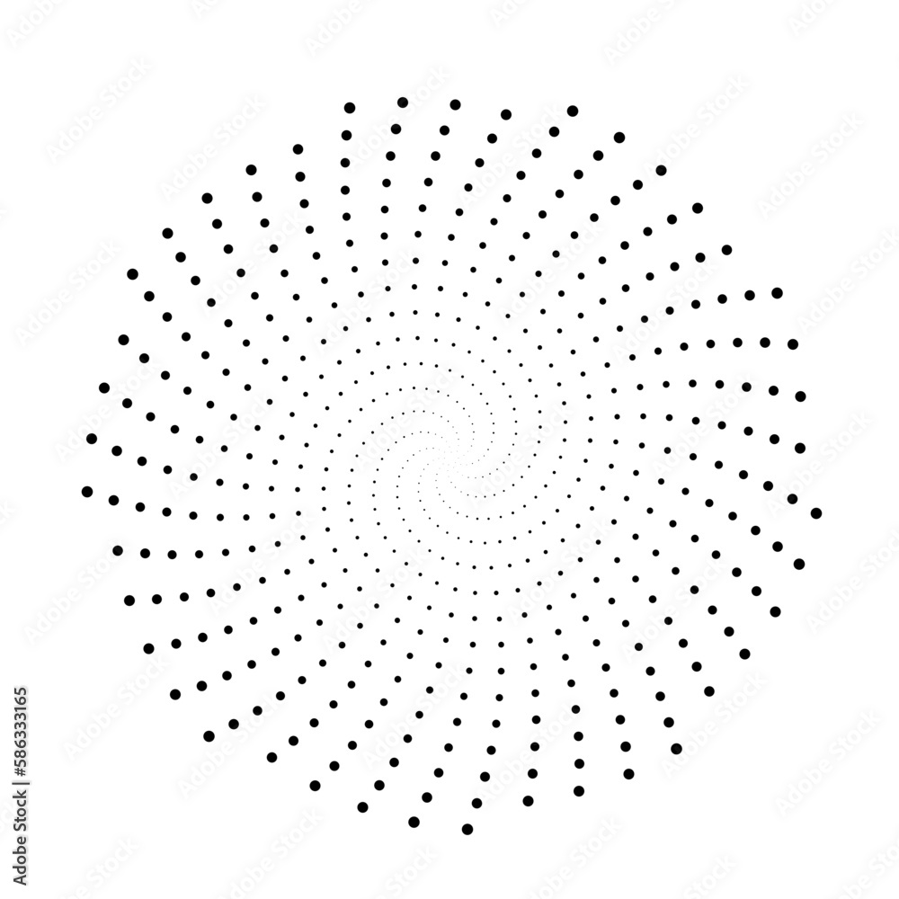 Fibonacci spiral patterns in vector. Mathematical morphology ...